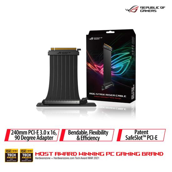 ASUS RS200 ROG STRIX RISER CABLE/BK// (CABLE)